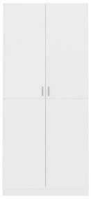 Šatní skříň bílá 90 x 52 x 200 cm dřevotříska - Default Title