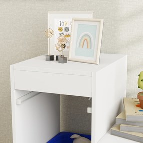 Úložný nábytek pro děti AIYAPLAY se 6 vyjímatelnými boxy, 3 patra, 96 x 38,5 x 90 cm, vícebarevný