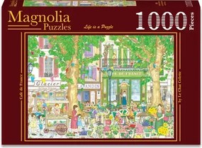 MAGNOLIA Puzzle Francouzská kavárna / 1000 dílků / 68 x 48 cm