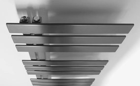 Sapho Silvana koupelnový radiátor 500 x 1236 mm středové metalická stříbrná IR153