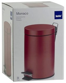 KELA Kosmetický koš Monaco kov červená 3l KL-24297