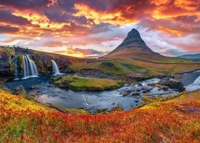 ALIPSON Puzzle Vodopád Kirkjufellsfoss - Island / 500 dílků / od 12 le