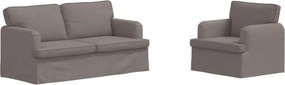 Set pohovek 2 ks Taupe textil 3407564
