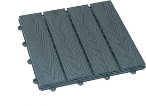 Home Deluxe WPC klikové dlaždice Bavaro Premium (2,5m², antracitová)