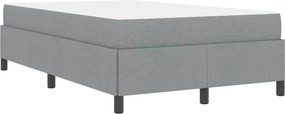 Postel s boxspringem Světle šedá 120 x 190 cm textil 3398843