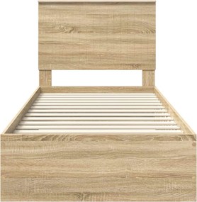 Rám postele se zásuvkou Sonoma dub 90 x 190 cm Kompozitní dřevo 3411361
