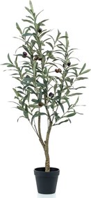 Emerald Umělý olivovník 90 cm v plastovém květináči [435921]