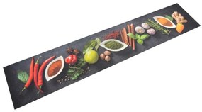 Kuchyňský koberec omyvatelný Koření 60 x 300 cm samet 136542