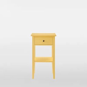 Noční stolek se zásuvkou TIXER žlutý