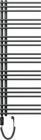Mexen Neptun, elektrické topné těleso 1400 x 500 mm, 600 W, antracitová, W101-1400-500-2600-66