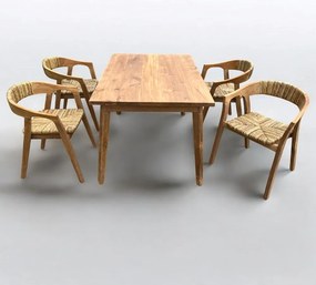 Massive home | ROSARIO 140cm+ISABELLA SET - teakový nábytek