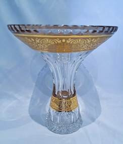 Váza tanečnice Horizont zdobená zlatem a brusem 20.5 cm