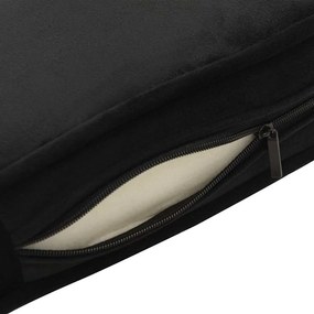 Pohovka pro psy černá 81 x 43 x 31 cm plyš a umělá kůže 170954