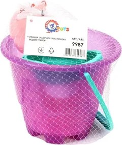 TEDDIES Sada na písek a k vodě / Kbelík, mlýnek a doplňky / plast / 20