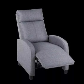 LuxuryForm DESIGN Televizní křeslo RUFO s polohováním - šedé