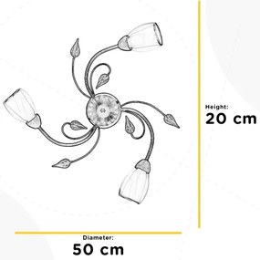 ONLI - Stropní svítidlo LILIANA 3xE14/6W/230V