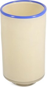 Krémová skleněná váza (výška 21,5 cm) Milo – ONA