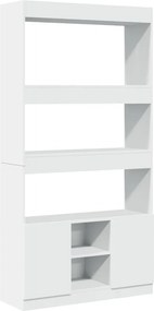 Skříň highboard bílá 92 x 33 x 180 cm kompozitní dřevo 3309618