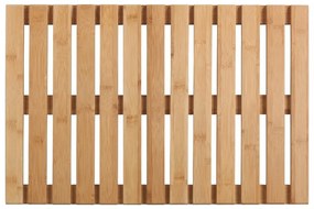 Bambusová předložka vhodná i do exteriéru Wenko Bamboo, 60 x 40 cm