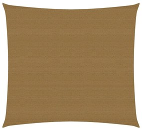 vidaXL Stínící plachta 160 g/m² taupe 5 x 5 m HDPE