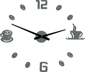 Nalepovací hodiny na zeď káva I SENTOP 12P023
