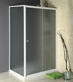 Aqualine Aqualine, AMADEO obdélníková sprchová zástěna 1100x800mm L/P varianta, sklo Brick, BTS110BTP80