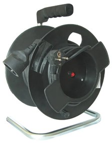 Prodlužovací kabel na bubnu 1Z - 25m, černá