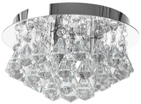 Toolight - Stropní lampa Crystal - chrom - APP1039-3C
