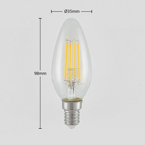 LED žárovka E14 Filament 4W 2.700K 3 st. stmívač