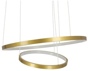 LED závěsné svítidlo ve zlaté barvě ø 50 cm Lune – Candellux Lighting