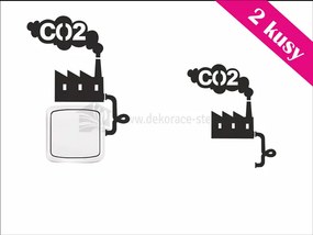 Samolepky na vypínač - CO2