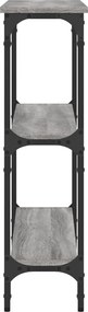 vidaXL Konzolový stolek 100x22,5x75 cm kompozitní dřevo [834028] Barva: kouřový dub