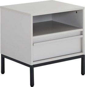 XXXLutz NOČNÍ STOLEK, černá, světle šedá, 50/51/40 cm Xora - 002479000112