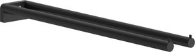Hansgrohe AddStoris S - Držák ručníků dvojitý, délka 44 cm, matná černá 41787670