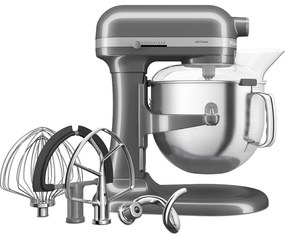 KitchenAid Artisan kuchyňský robot se zvedací mísou 6,6 l, stříbřitě šedá, 5KSM70SHXEMS