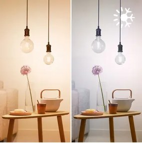 WiZ Filament G125 čirá / Chytrá LED žárovka / E27 / 2700-6500K / 7 W /