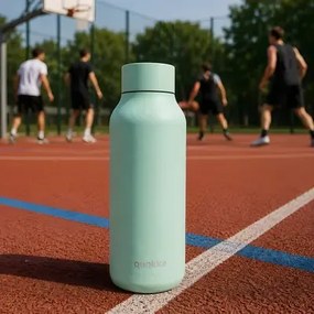 Quokka Solid světle zelená / Nerezová termoláhev / 510 ml / dvouplášťo