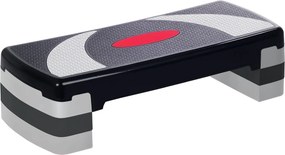 HOMCOM Nastavitelný Aerobní Fitness Stupínek s Protiskluzovým Povrchem 78x29x20 cm