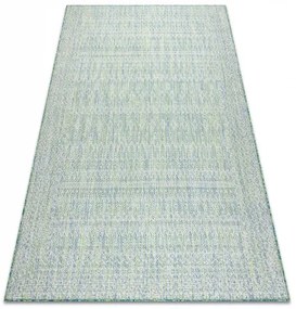Dywany Luszczow Kusový koberec SISAL SION aztécký 22184 Diamanty zelená / modrý / ecru Rozměr koberce: 120 x 170 cm