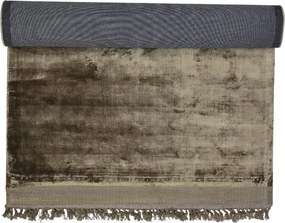 Kávově hnědý koberec s třásněmi Sital - 230*160 cm