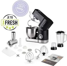 Lauben Kitchen Machine 1200BC černá / Kuchyňský robot / 1200W / 5.5 l