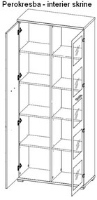Obývací stěna Ultra, s osvětlením