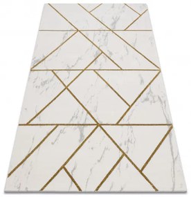 Dywany Łuszczów Kusový koberec Emerald geometric 1012 cream and gold - 180x270 cm