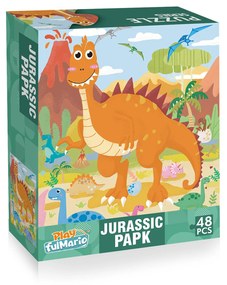 Puzzle s dinosaury 48 dílů 60 x 44 cm