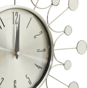 325165  Wall Clock Silver 40 cm Metal 325165