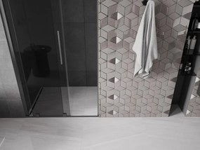 Mexen Velar, posuvné sprchové dveře do otvoru 90 cm, 8mm šedé sklo, grafit broušený, 871-090-000-41-66