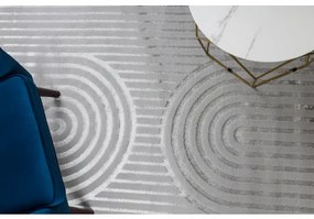 koberec LIRA E2557 geometrický, strukturální, moderní, glamour šedá velikost 160x220 cm | krásné koberce cz