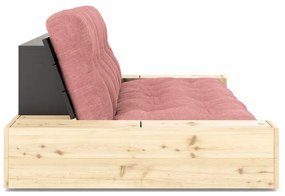 Růžová manšestrová rozkládací pohovka 244 cm Base – Karup Design