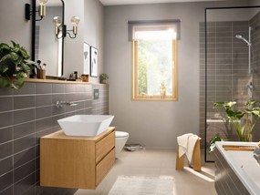 Hansgrohe Rebris E, umyvadlová baterie pod omítku, 2-otvorová instalace, chromová, 72568000