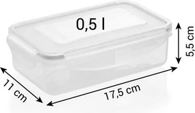 TESCOMA Dóza dělená FRESHBOX 0,5 l, obdélníková